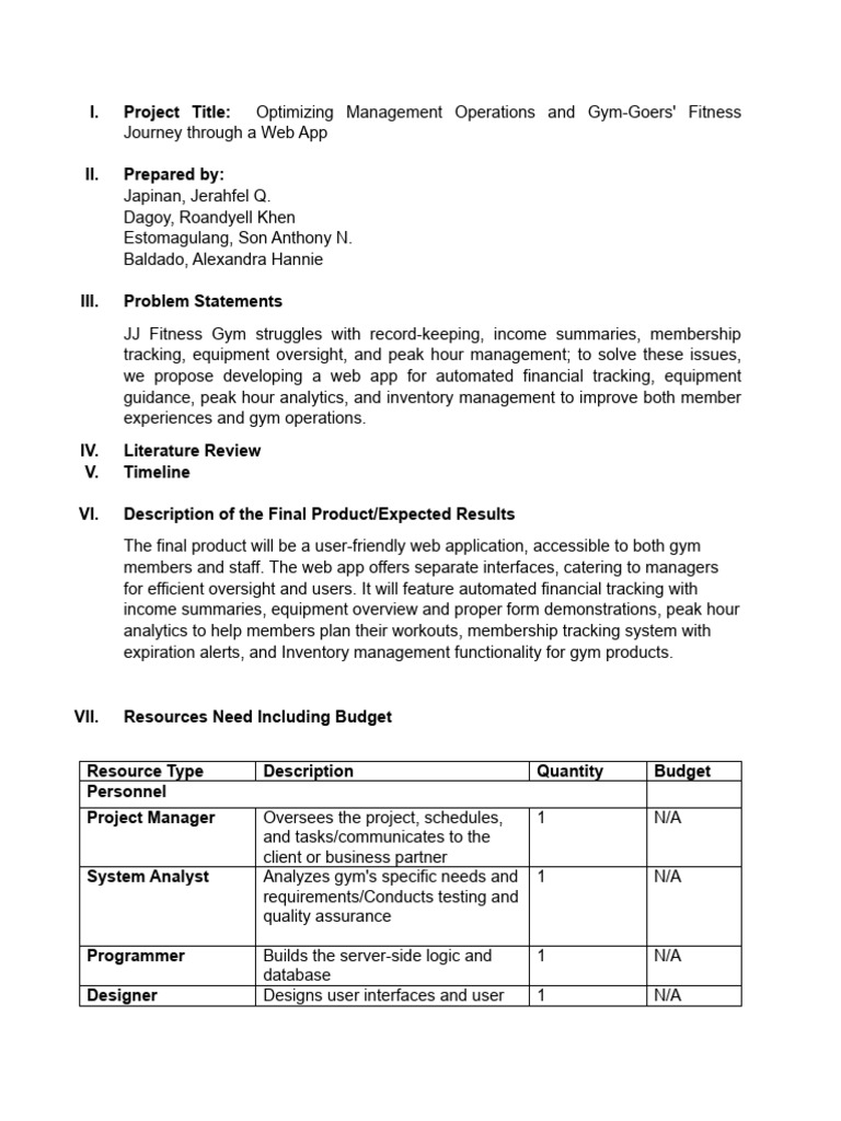 SAD Project Proposal | PDF