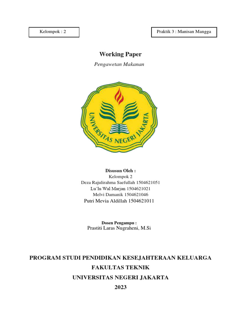 Resep Manisan Mangga, Telur Asin, dan Acar Timun | PDF