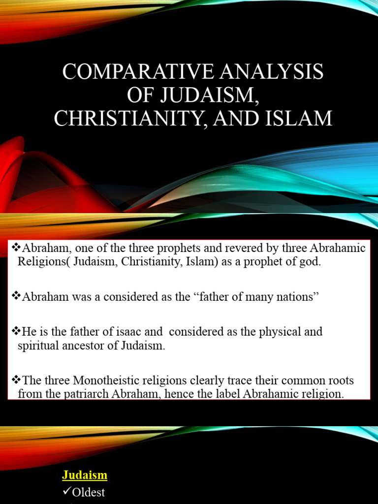 LESSON 2 Comparative Analysis of Judaism Christianity and | PDF ...