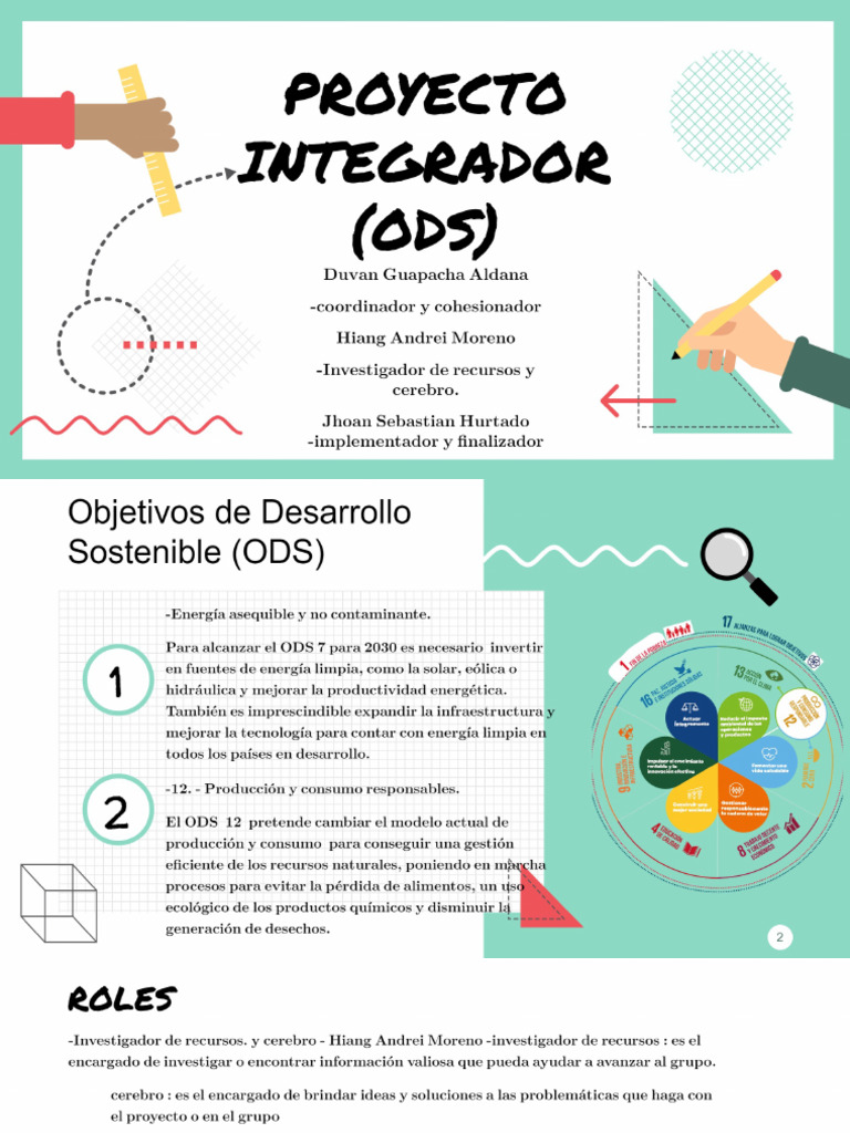 Presentacion Proyecto Ods Pdf Sustentabilidad Entorno Natural