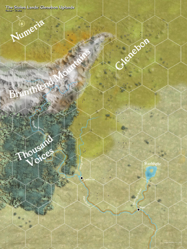Glenebon Uplands Map for Kingmaker | PDF