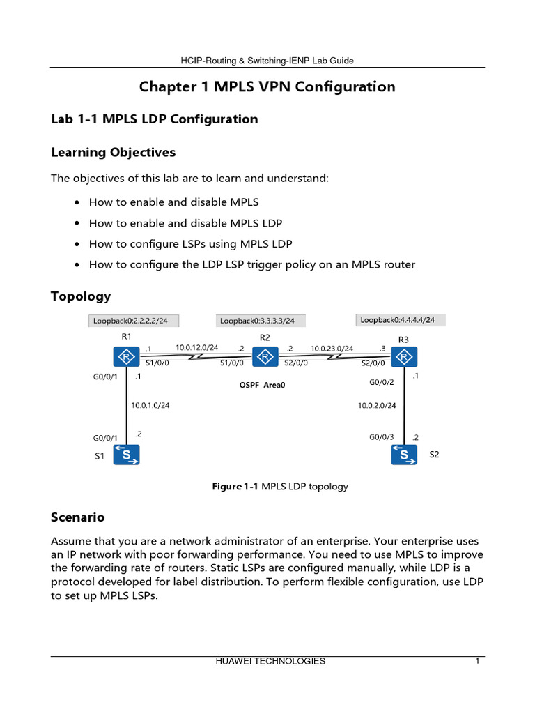 Lab Mpls LDP Configuration | Download Free PDF | Networking | Multiprotocol Label Switching