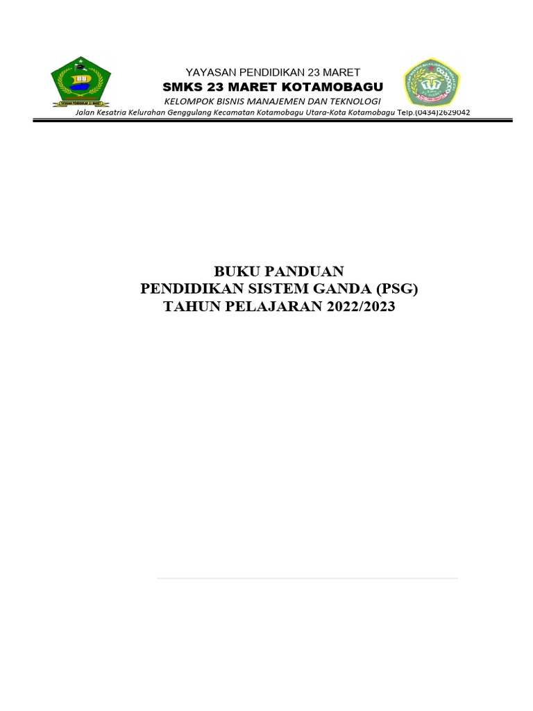 Buku Panduan PSG | PDF | Bisnis
