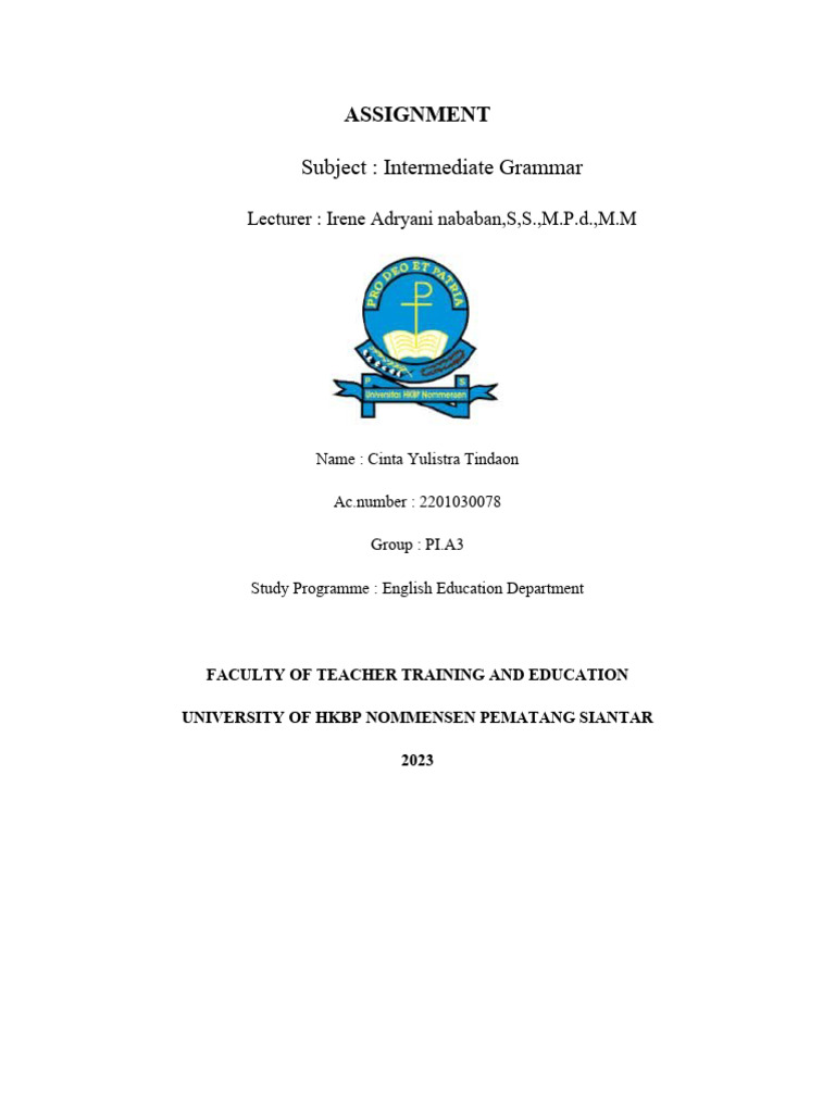 English Grammar Assignment Overview | PDF | Language Arts & Discipline