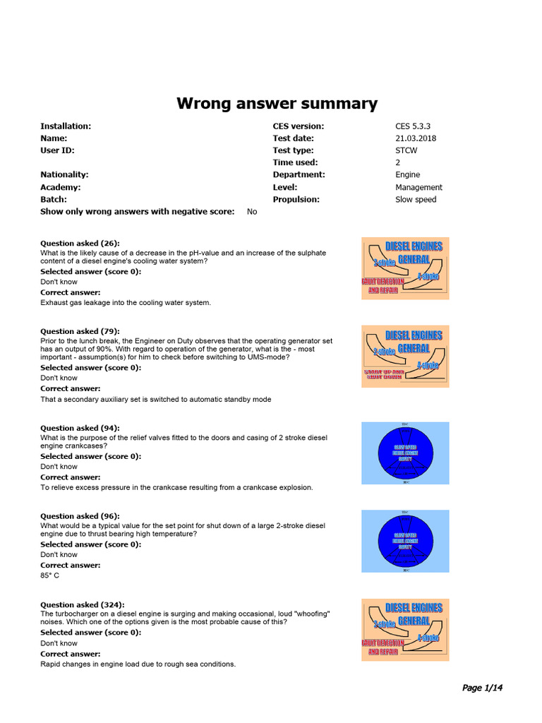 Engine Management Slow Speed | PDF | Diesel Engine | Internal ...