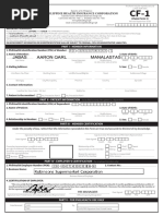PhilHealth CF1 Claim Form Instructions | PDF