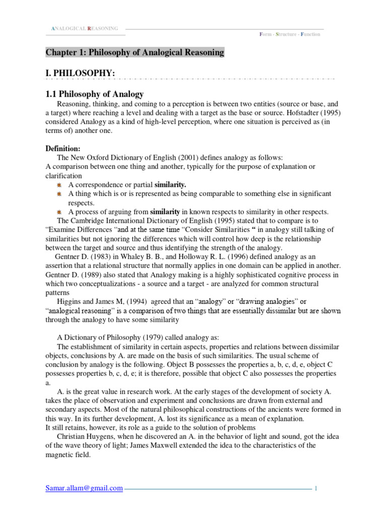 Influence of Analogical Reasoning On Arc | PDF | Analogy | Reason