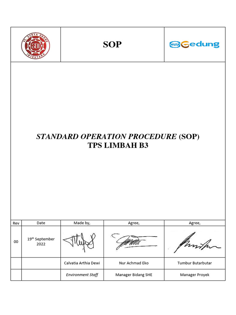 Sop TPS LB3 | PDF