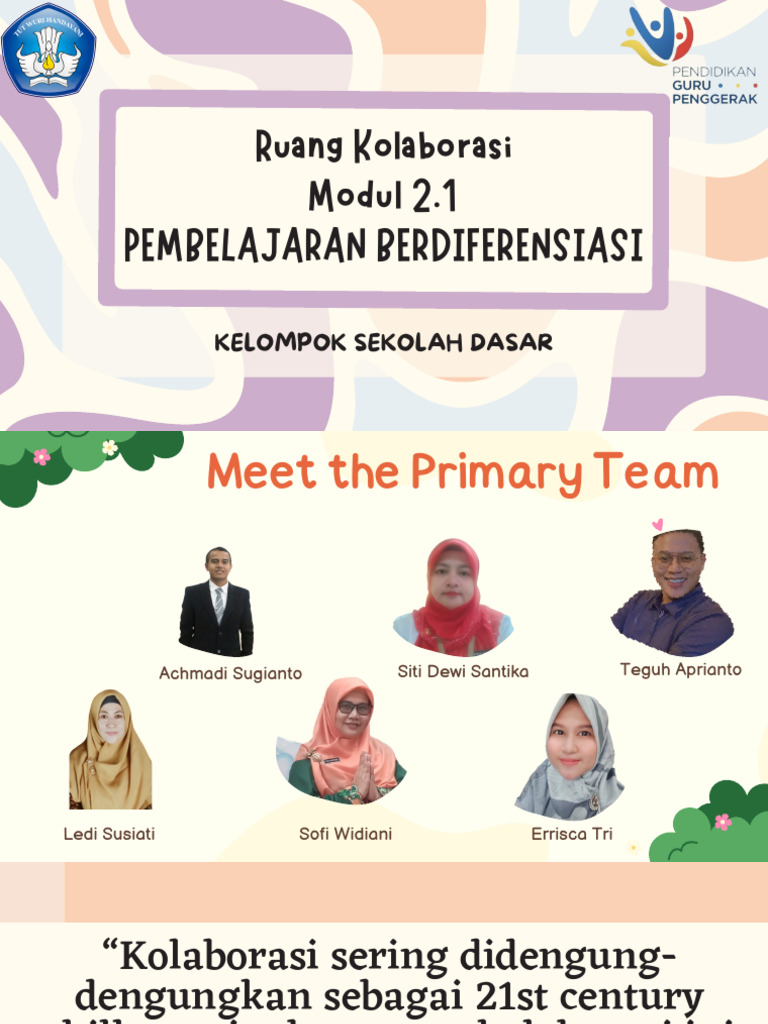 Ruang Kolaborasi 2.1 Kelompok SD | PDF | Karier & Perkembangan