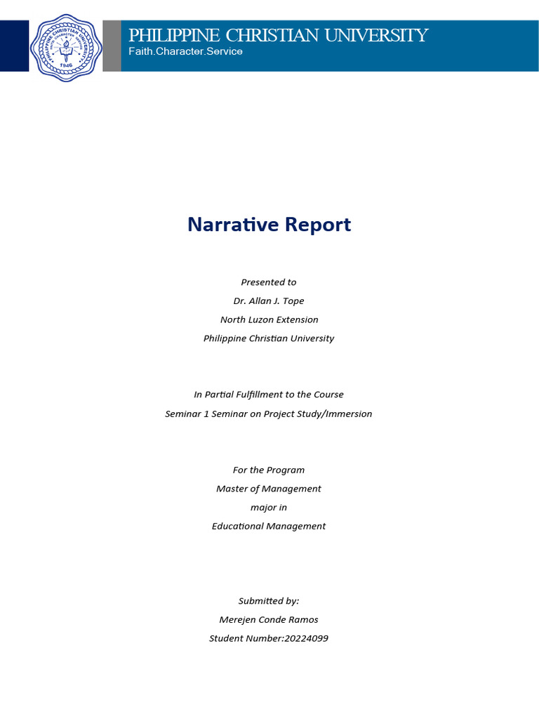 Narrative Report Executive | Download Free PDF | Marketing | Information
