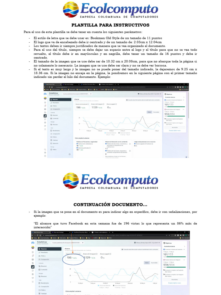 Plantilla Para Instructivos | PDF
