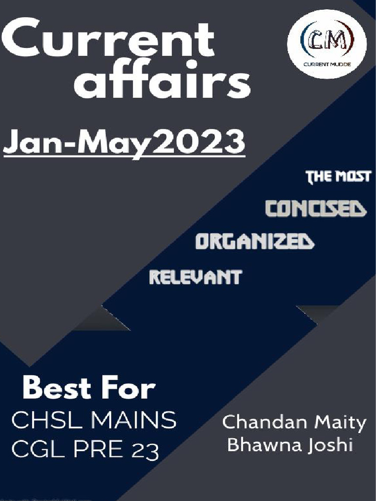 Currentaffairs Jan23-May23 Monthly Compilation | PDF