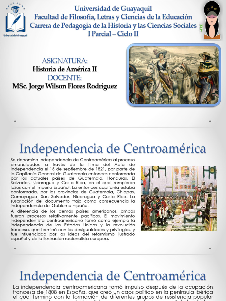 Independencia de Centroamérica y El Caribe | PDF | America latina ...