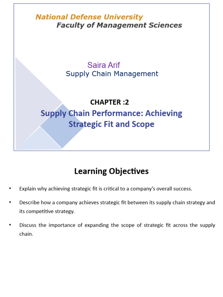 SCM 2 by Saira | PDF | Strategic Management | Supply Chain