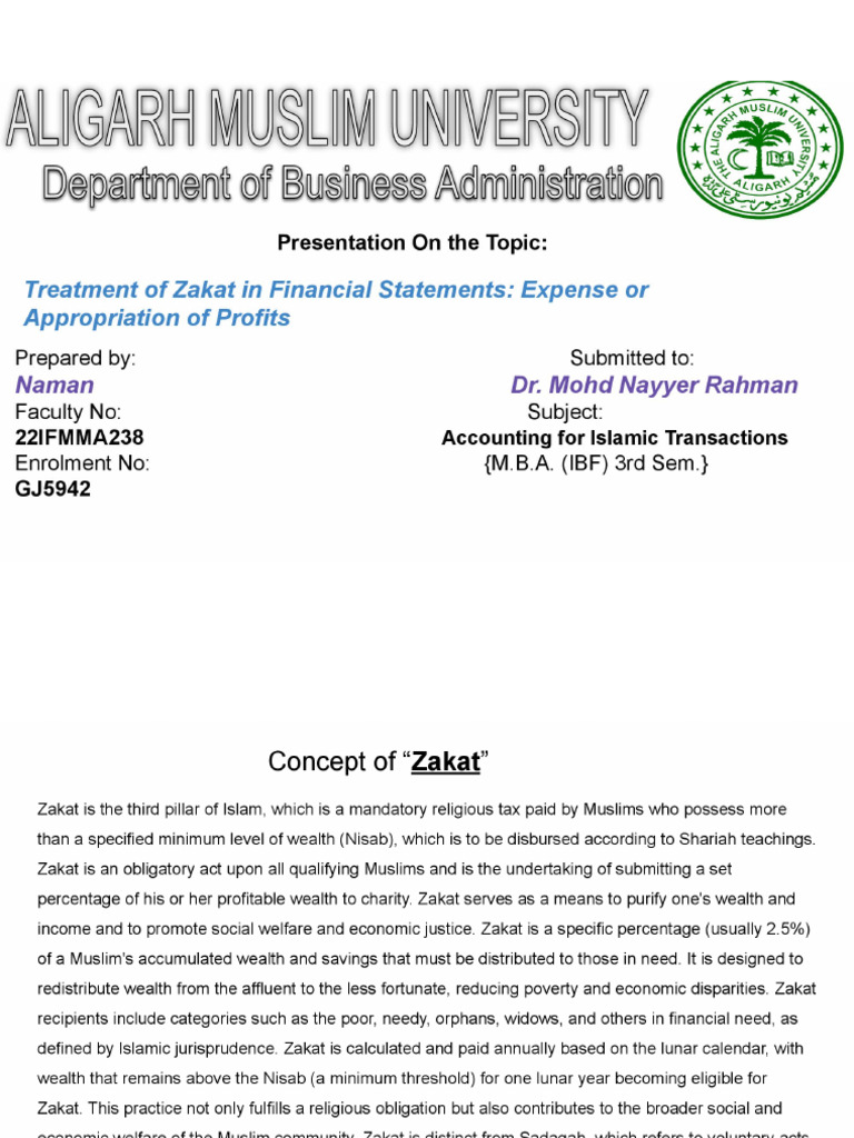 Islamic Acc Assignment | PDF