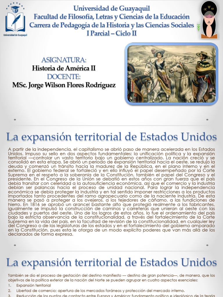 La expansión territorial de Estados Unidos | PDF | Los Estados Unidos ...