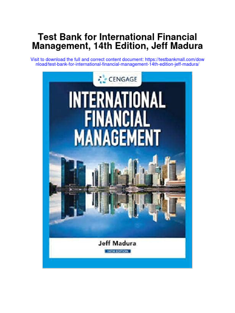 Test Bank For International Financial Management 14th Edition Jeff ...