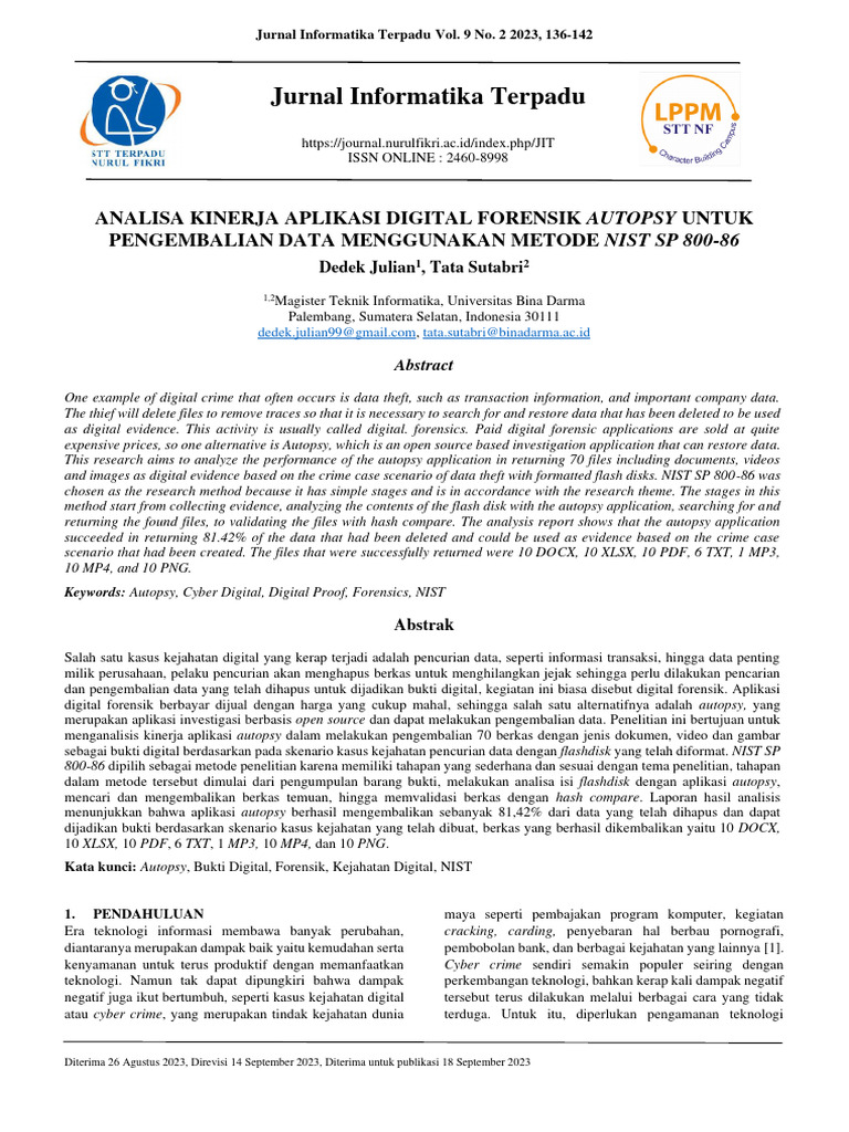 Digital Forensics with Autopsy | PDF | Computer Forensics | Forensic ...