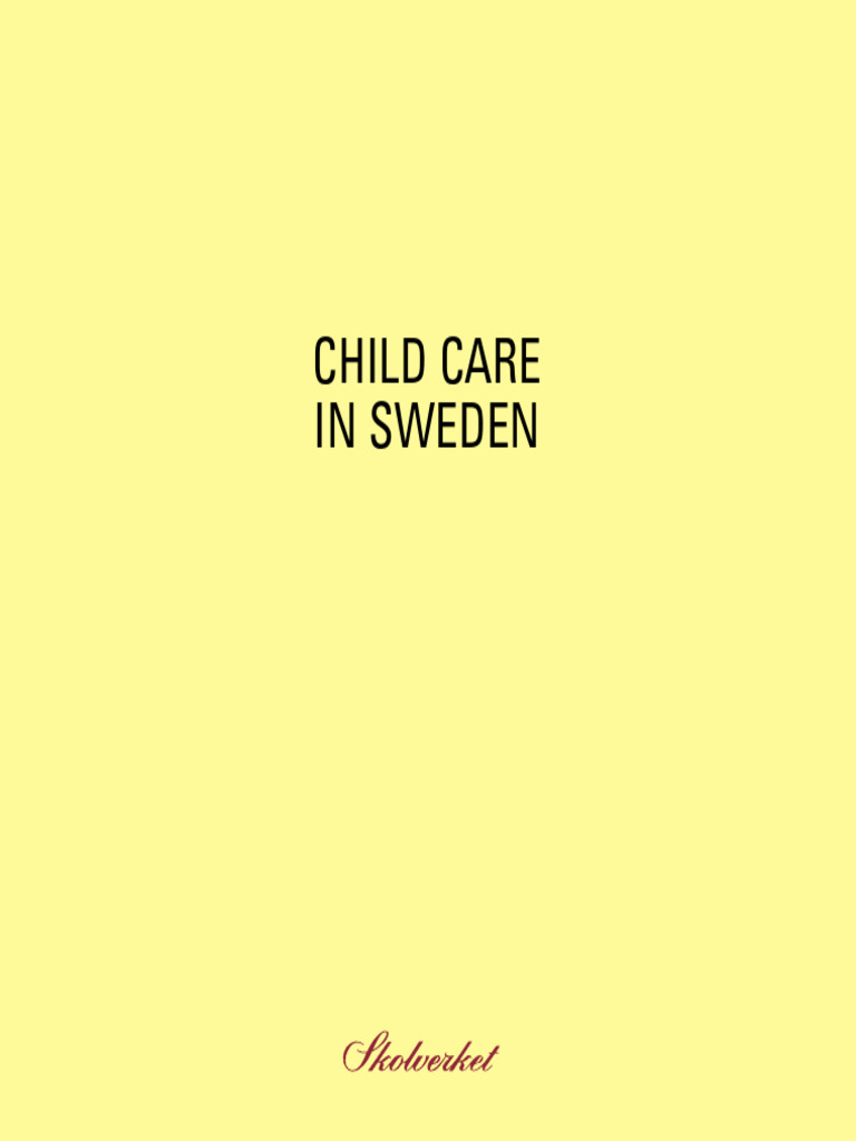 Childcare Sweden | PDF | Child Care | Preschool
