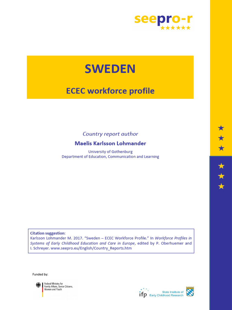 SWEDEN ECEC Workforce | PDF | Preschool | Teachers