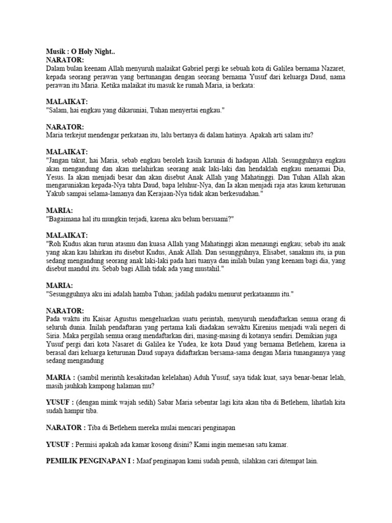 Fragmen Drama Kelahiran Yesus | PDF | Agama & Spiritualitas