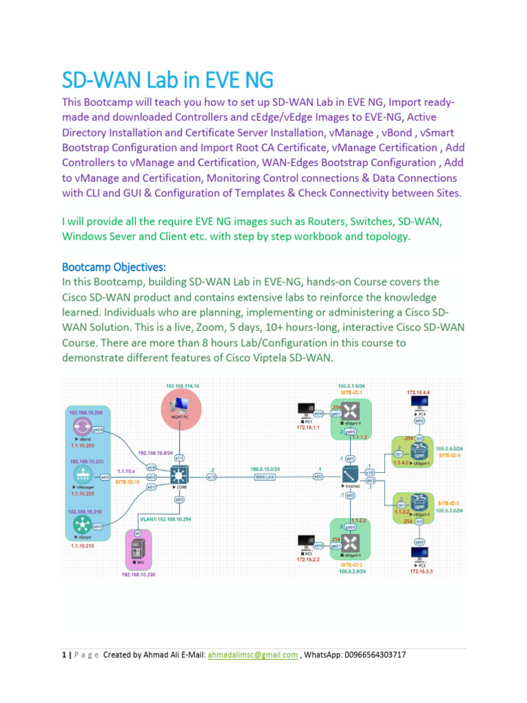 0-SD-WAN in EVE NG | PDF | System Software | Computer Engineering