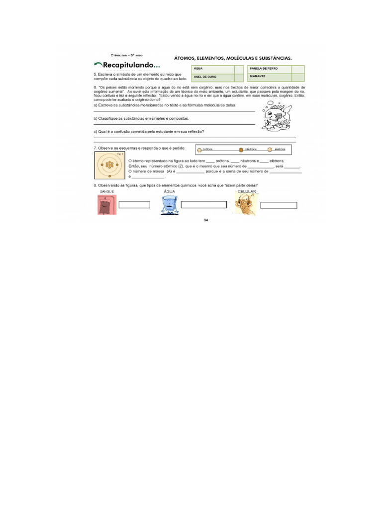 Ativ Extra Elementos Qui | PDF