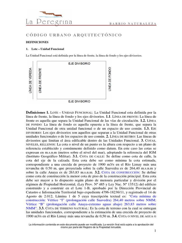 Codigo Edificacion La Peregrina 2013 | PDF | Calle | Condominio