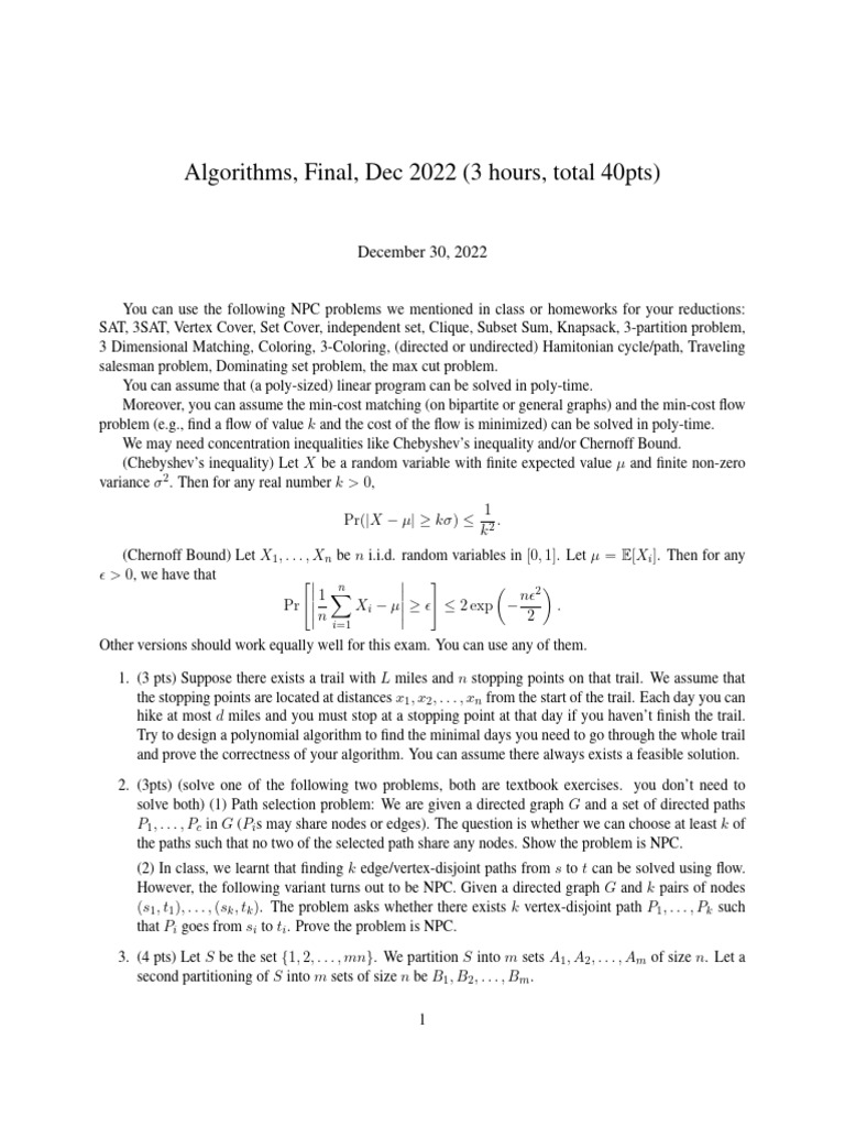 Final | PDF | Computational Science | Algorithms