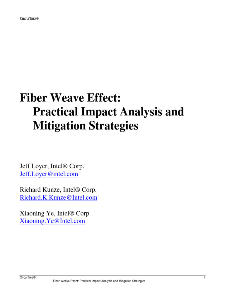 Fiber Weave Effect - Practical Impact Analysis and Mitigation ...