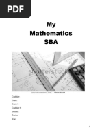 Math SBA Rubric | PDF