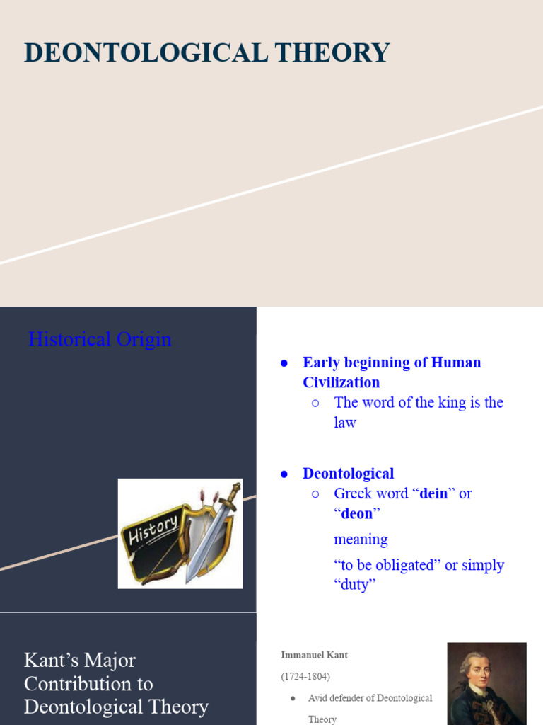 Deontological Theory | Download Free PDF | Ethical Schools And ...