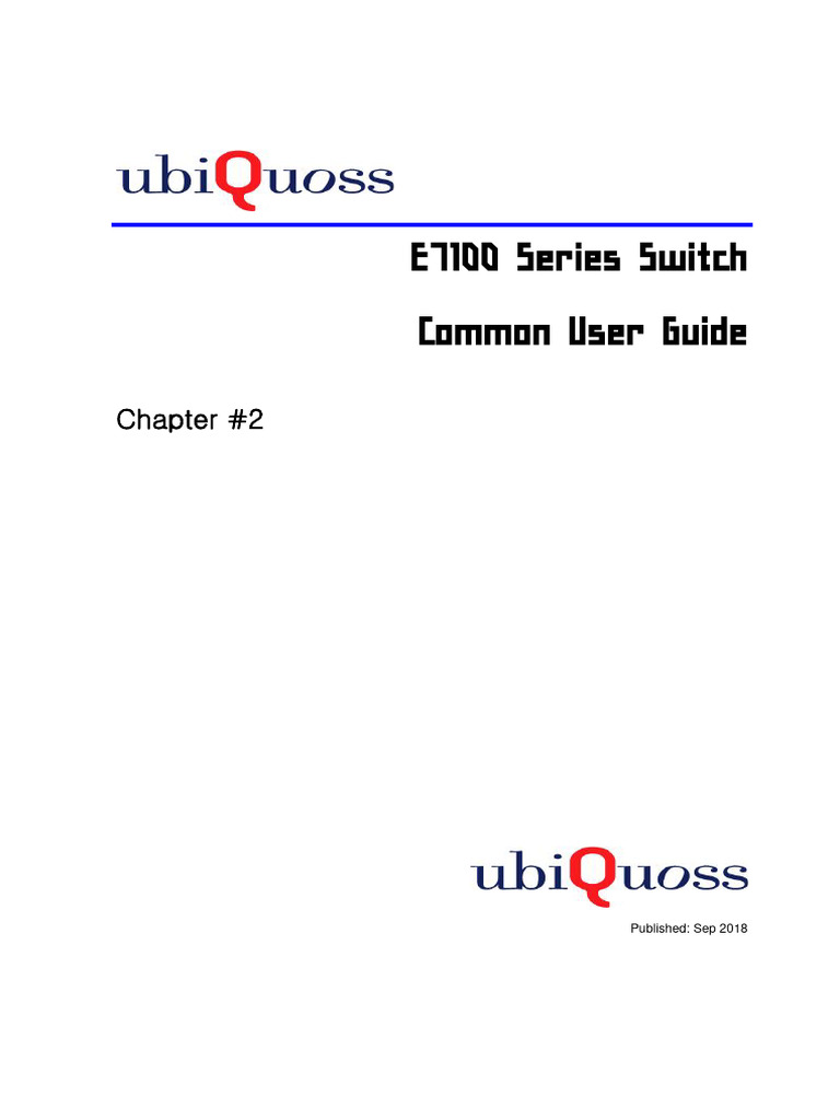 E7100 Series - User Guide - 제02장 - 스위치 시작하기 | PDF