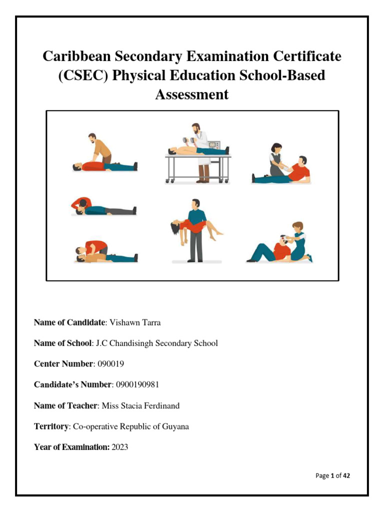 Vishawn's PE SBA | PDF | Cardiopulmonary Resuscitation | First Aid