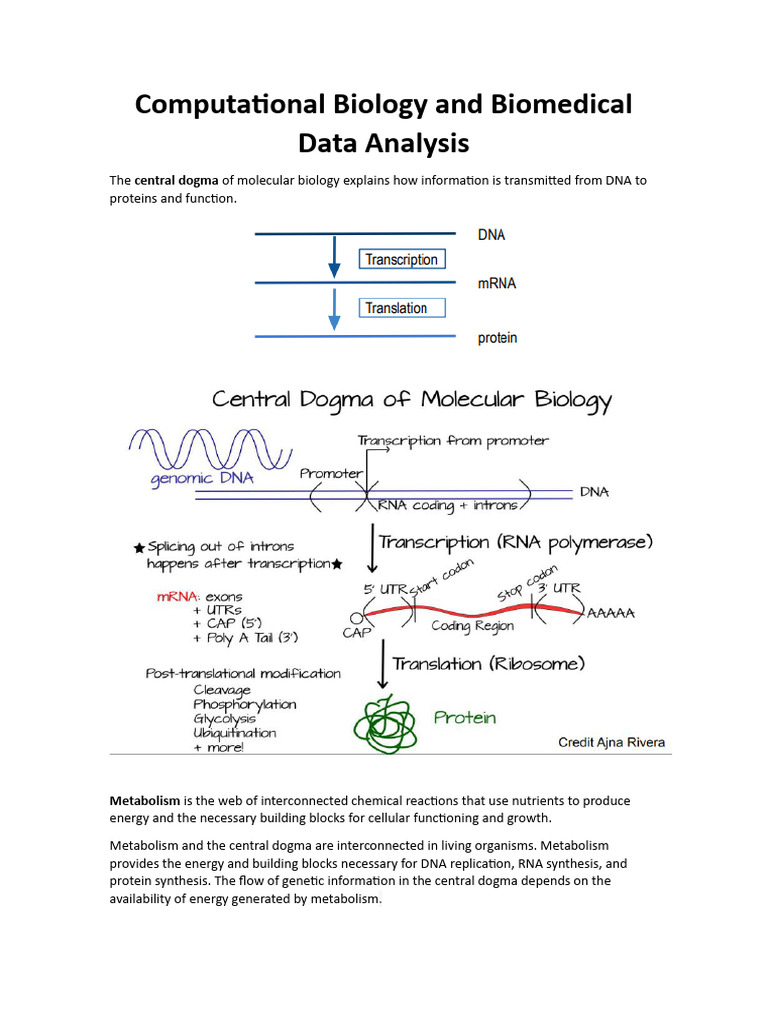 Computational Biology and Biomedical Data Analysis | PDF | Nucleic Acid Sequence | Sequence ...