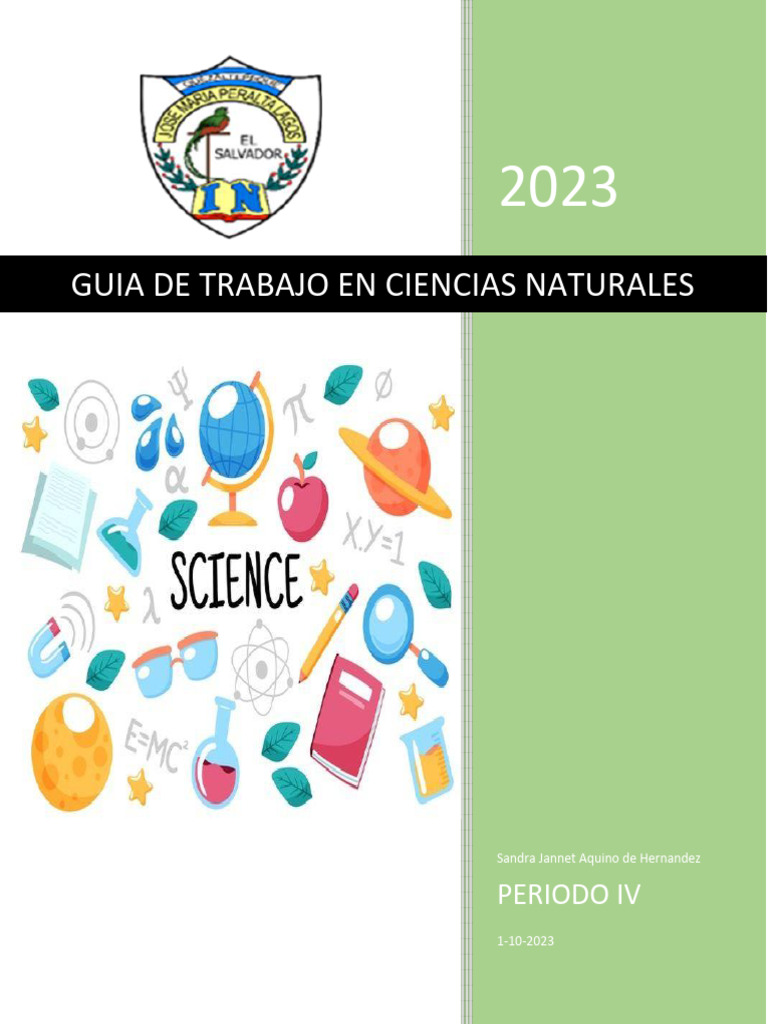 Guia de Trabajo en Ciencias Naturales Periodo Iv | PDF | Ciencias ...