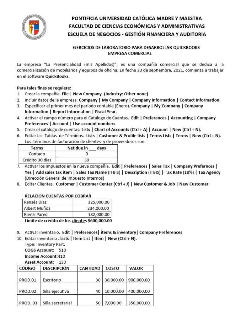 Ejercicios de Empresa Comercial | PDF | Servicios financieros | Business