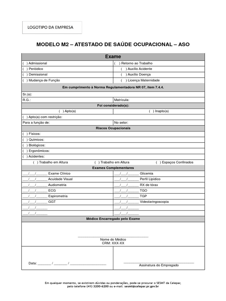 2 Aso Modelo de Formulario | PDF | Serviços públicos | Ciências da Saúde