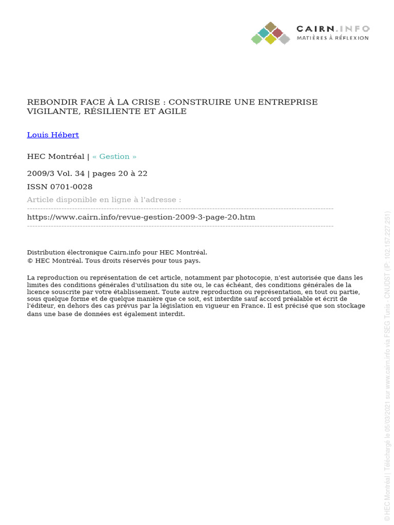 Louis Hebert 2009 | PDF | Business | Innovation
