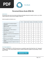 Perceived Stress Scale (PSS) & Example - Free PDF Download | PDF ...