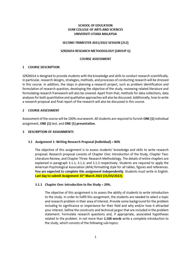 Assessment Details SZRZ6014-1 | PDF | Methodology | Epistemology Of Science