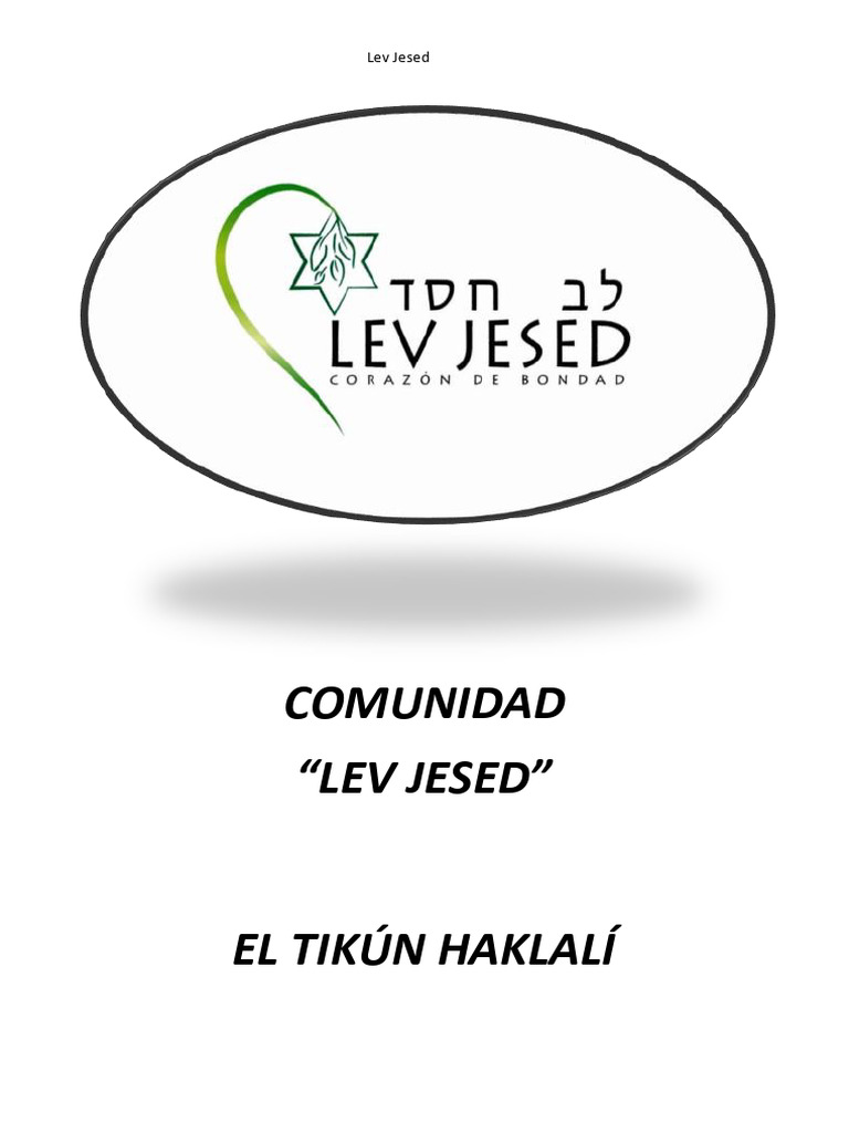 Tikun Haklali Lev Jesed B | PDF | Pecado | Salmos