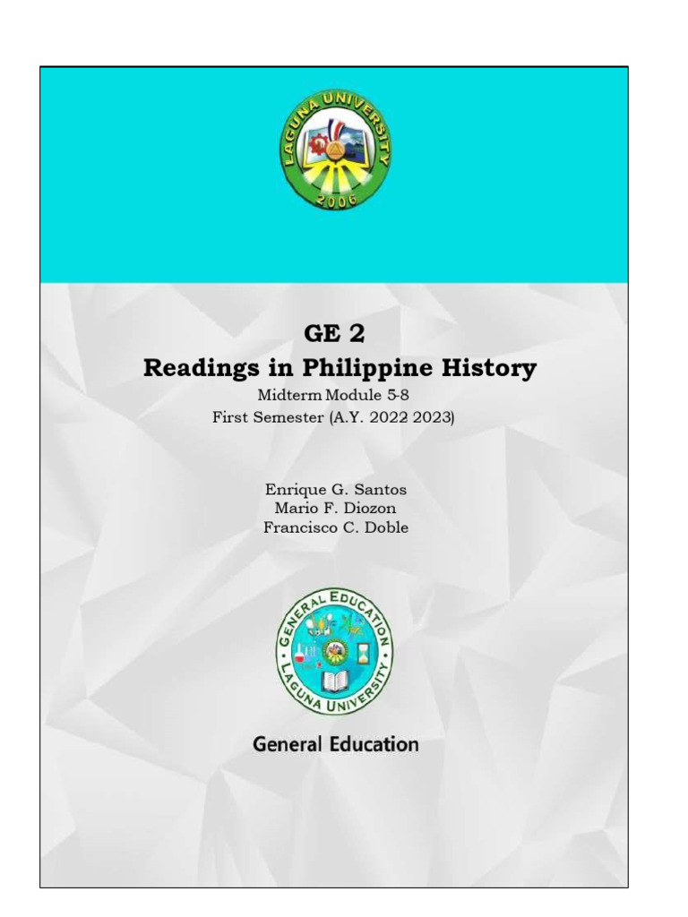 Readings in Philippine History (Module 5-8) | PDF | Philippines