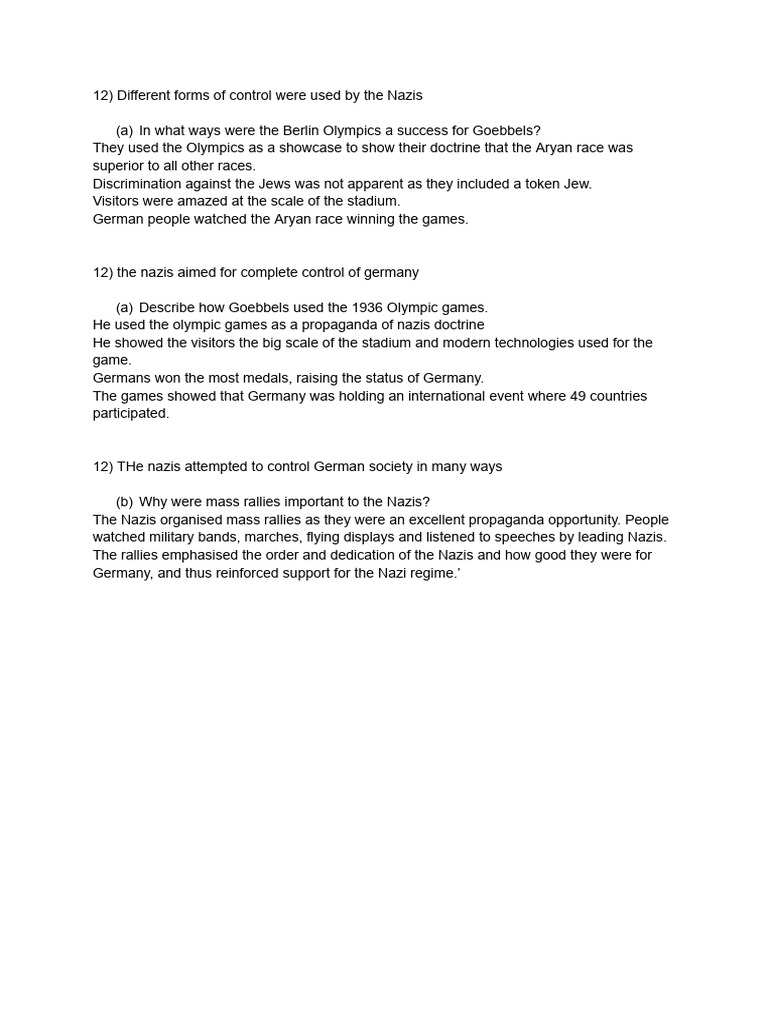 IGCSE History Germany | PDF