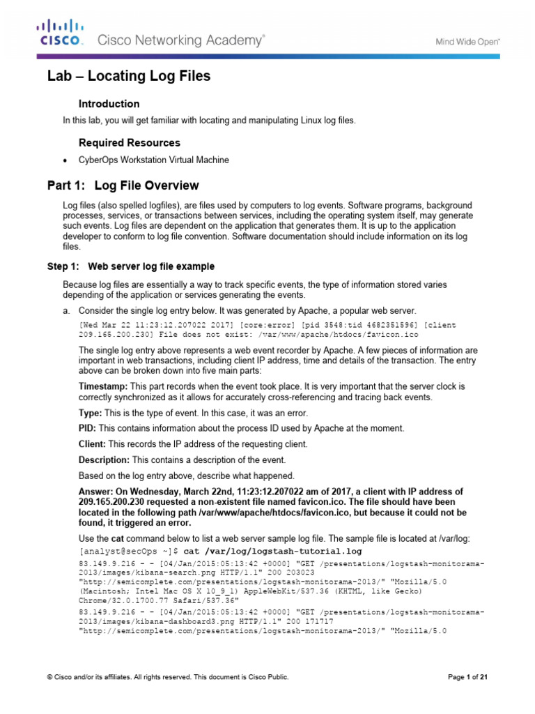 Linux Log File Navigation Guide | PDF | World Wide Web | Internet & Web