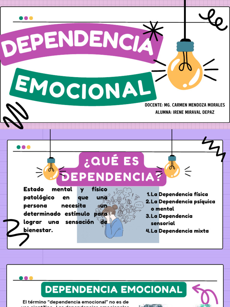 Dependencia Emocional Pdf Las Emociones Autoestima