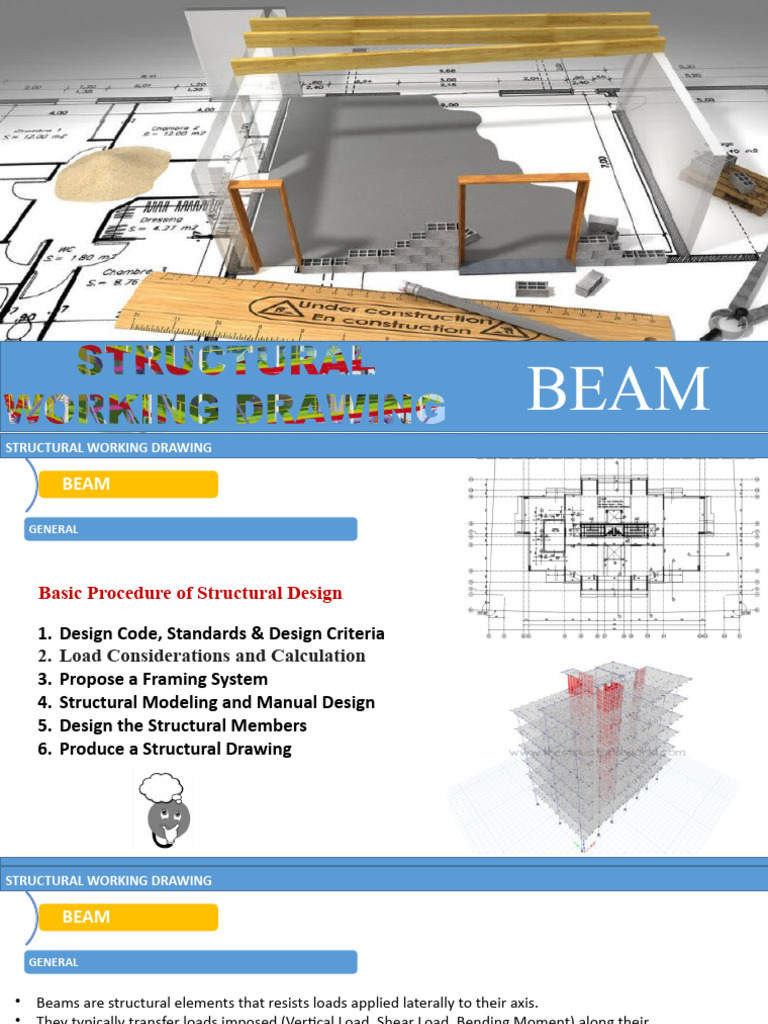 Architectural Working Drawing II STRUCTURAL WORKING DRAWING Beam&Column ...