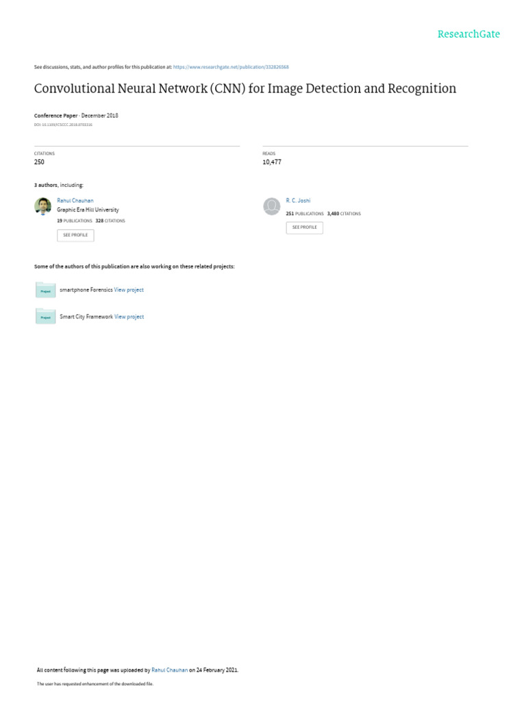 CNNs for Image Detection & Recognition | PDF | Deep Learning ...
