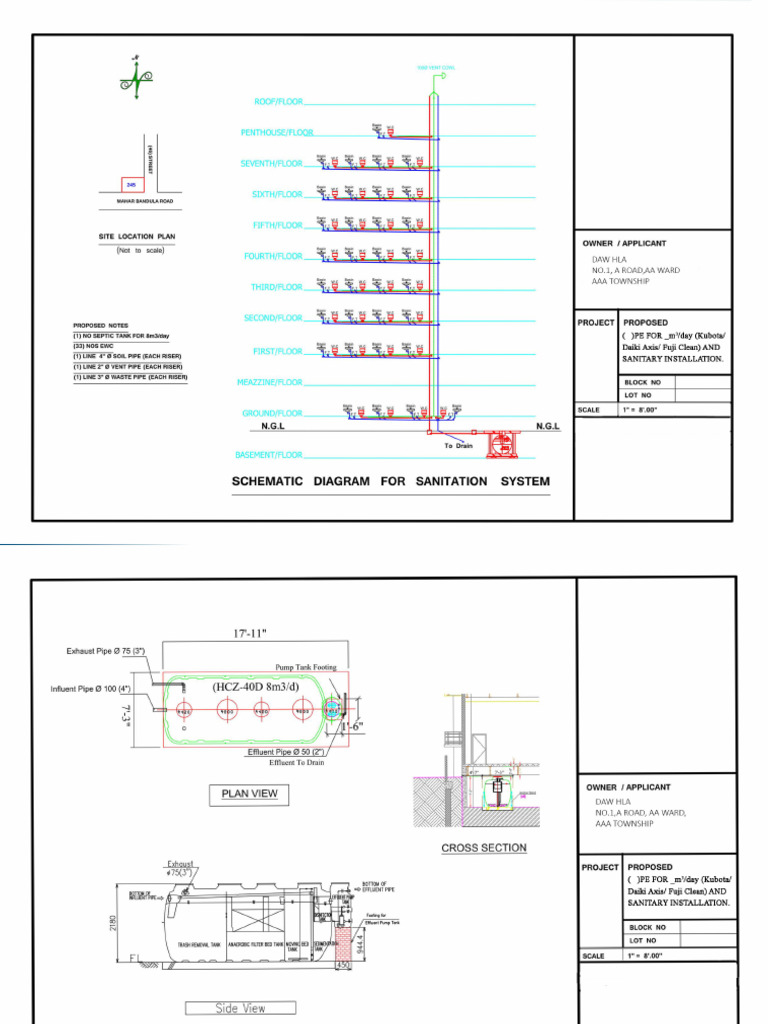 Sample Drawing SPT Treatment System | PDF