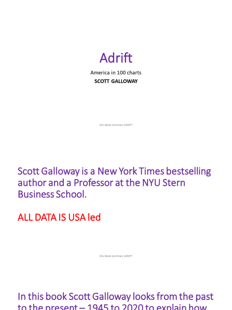 Adrift Book Summary | PDF | The United States | United States Dollar